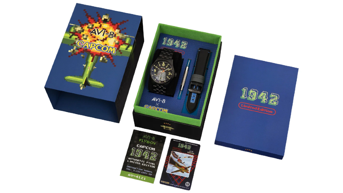 英腕錶品牌聯乘 Capcom 經典射擊遊戲《1942》戴上手 - PCM