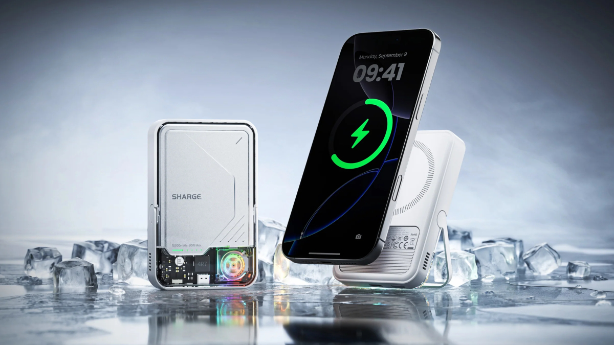 首創內置主動冷卻兼 RGB 燈效 SHARGE ICEMAG 2 流動充電器 - PCM