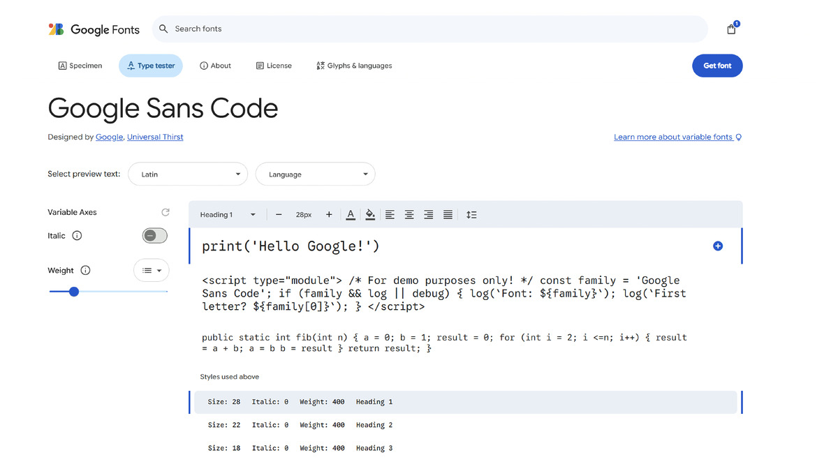 難以分辨「 i、I、l、 1」？Google Sans Code 字型免費下載 - PCM